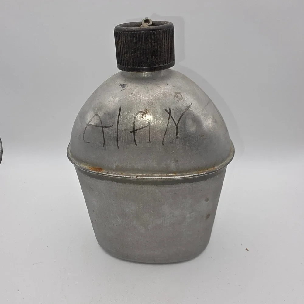 US Military Issue | Accessories | Vintage Us Military Aluminum Canteen ...